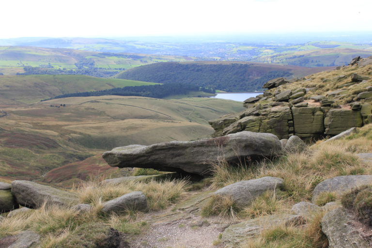 Kinder Downfall from Hayfield Circular Walk Peak District