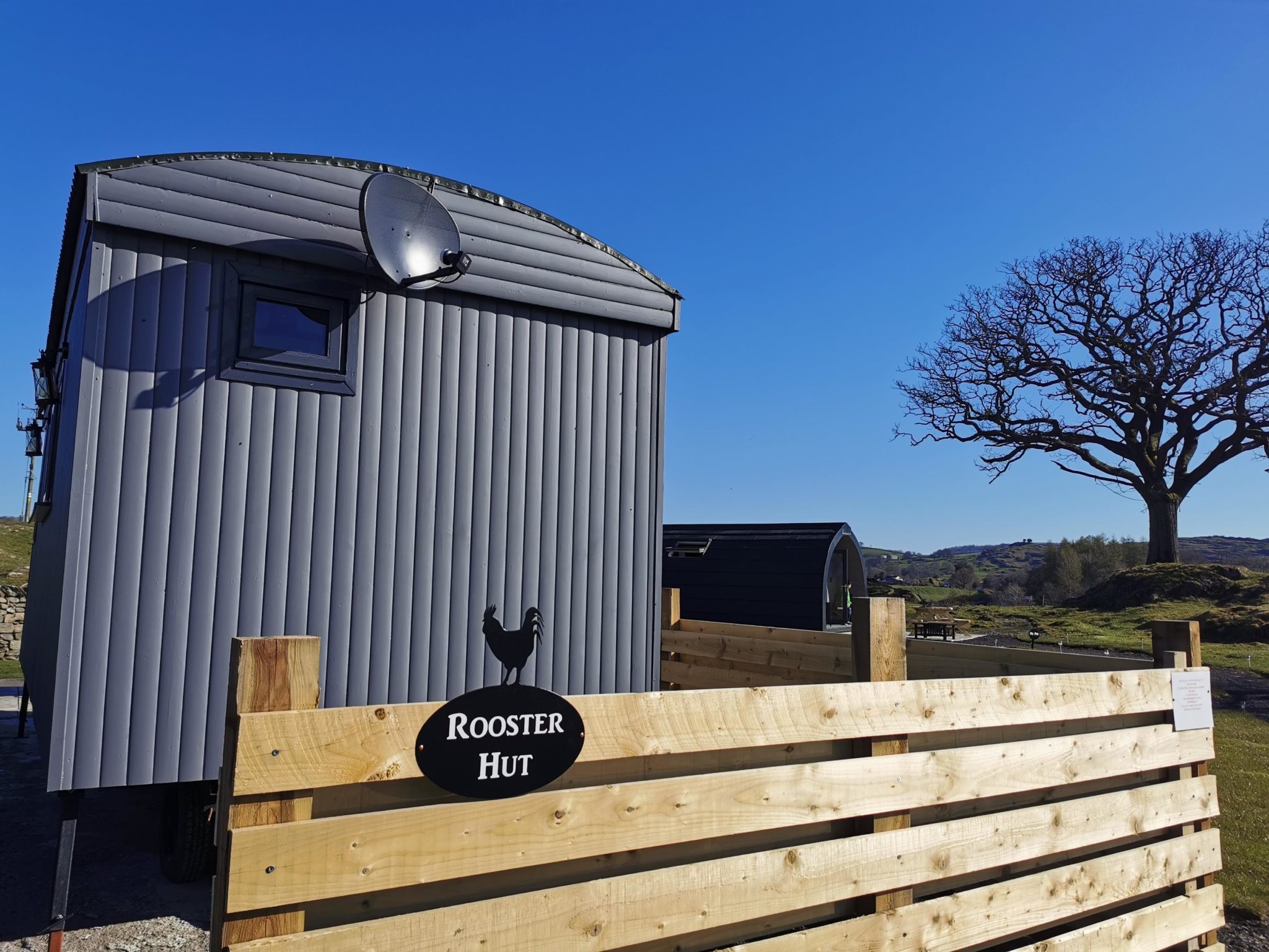 GLAMPING | Rooster Shepherd Hut, Underbarrow, Cumbria
