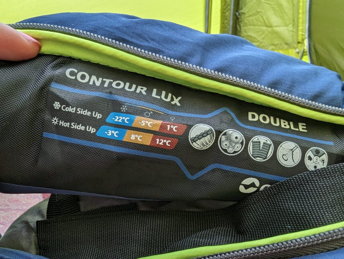 Snuggle Up In The Outwell Contour Lux Double Sleeping Bag